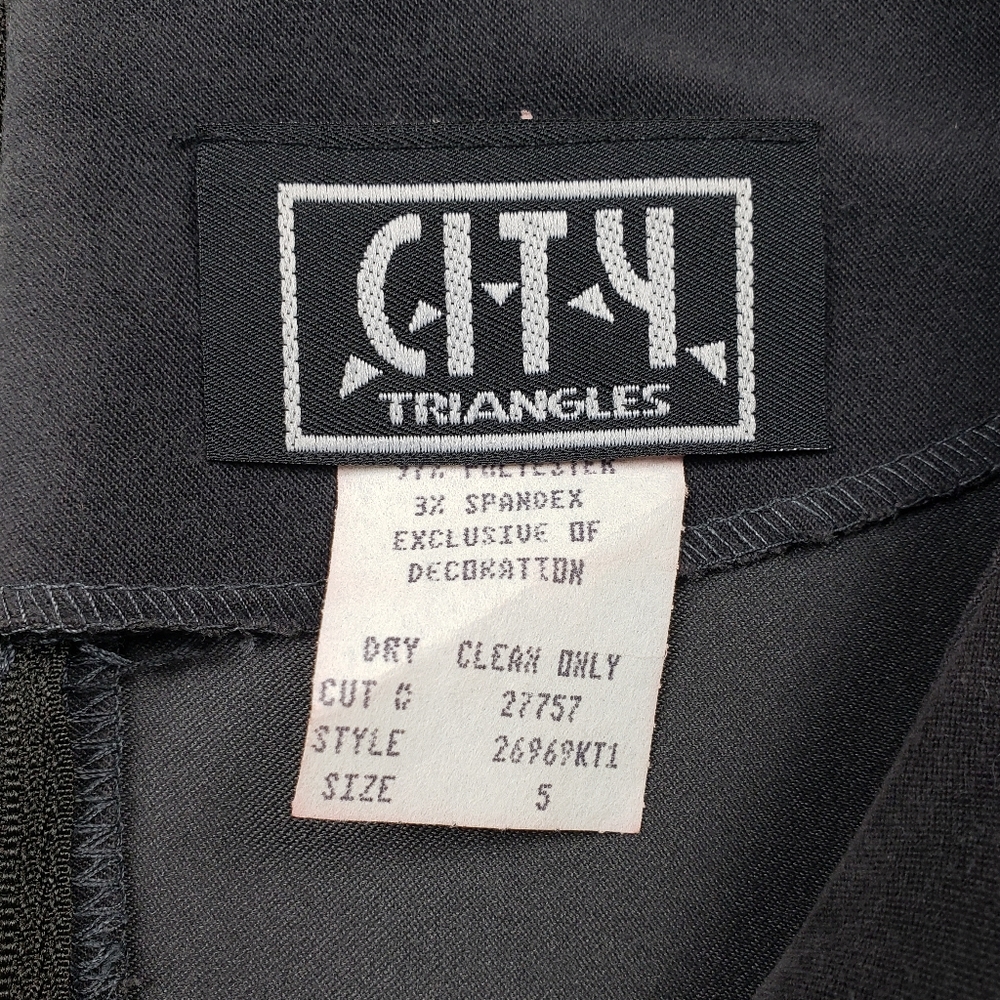 *Vintage* 2000's Embroidered City Triangles Mini Dress - Gem